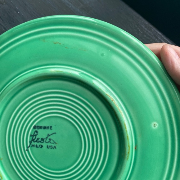 Fiesta | Kitchen | Vintage Fiesta Fiestaware Green 92 Luncheon Plate ...